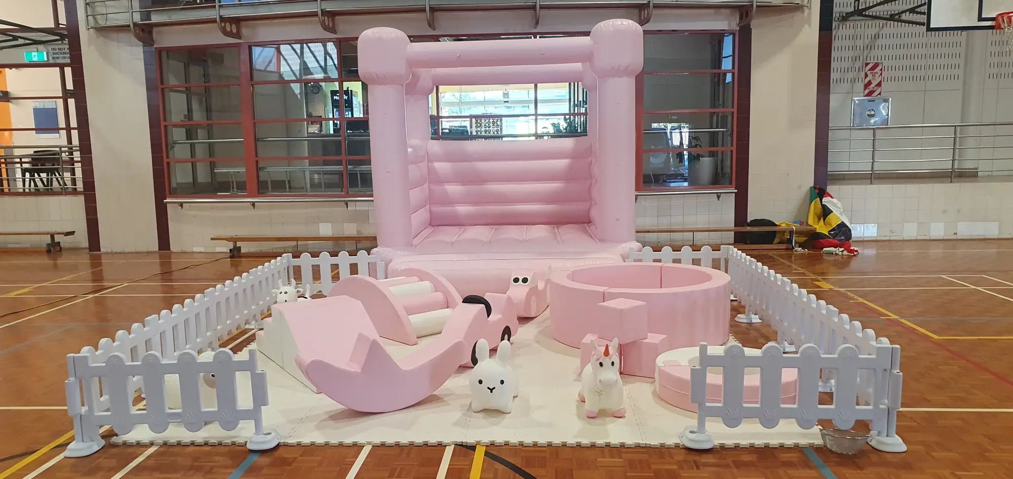Baby Pink Soft Play Set - Bouncy Castle Hire Auckland from $100